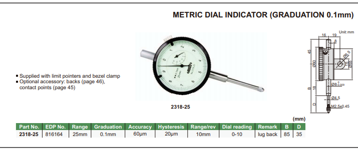 Dial Indicator Insize - MI TEC Instrument Co., Ltd.