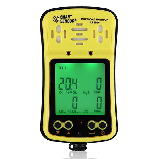Smart Sensor Model AS8900 เครื่องวัดแก๊ส Multi Gas Detector 4 in 1 ...