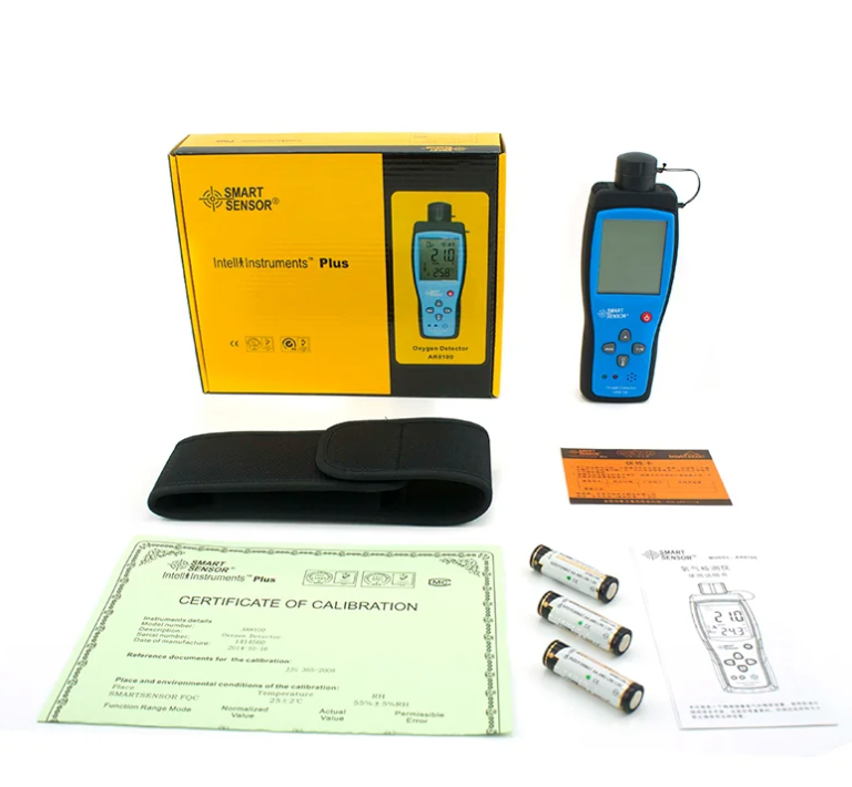 เครื่องวัดออกซิเจนดิจิตอลแบบพกพา Portable Oxygen Meter Smart Sensor ...